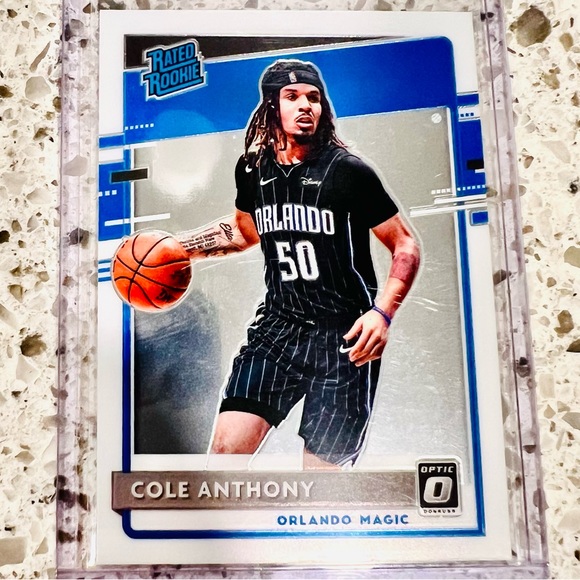 Panini | Other | Cole Anthony Rated Rookie Optic Card No 65 Nba Magic ...